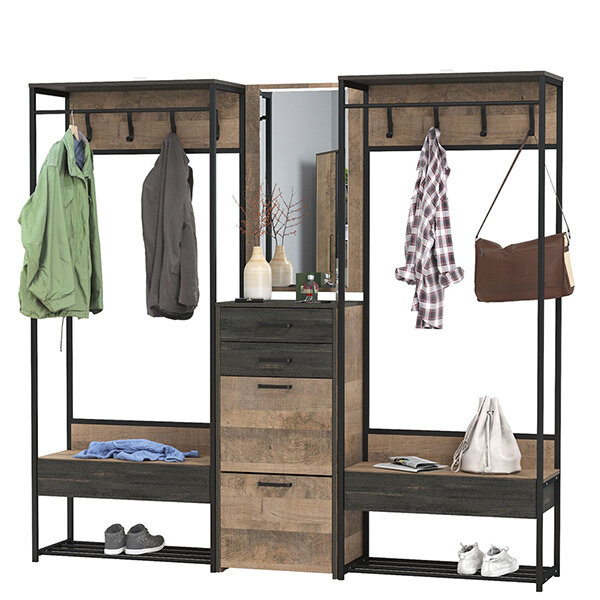 Прихожая Трувор 245, цвет дуб гранж песочный/интра