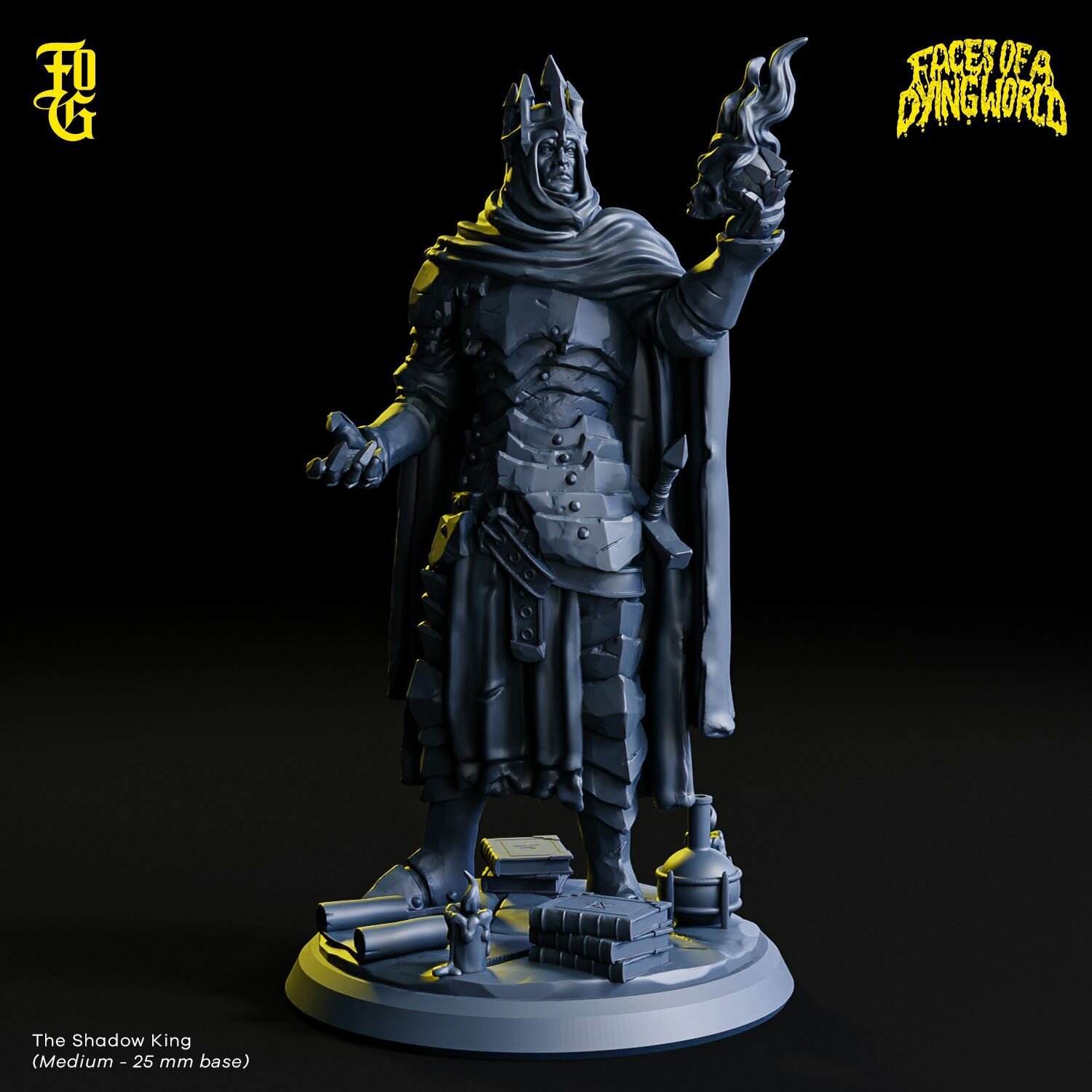 Миниатюра D&D "Теневой король" 32 мм (DnD, Dungeons & Dragons, ДнД, Подземелья и Драконы, Pathfinder)
