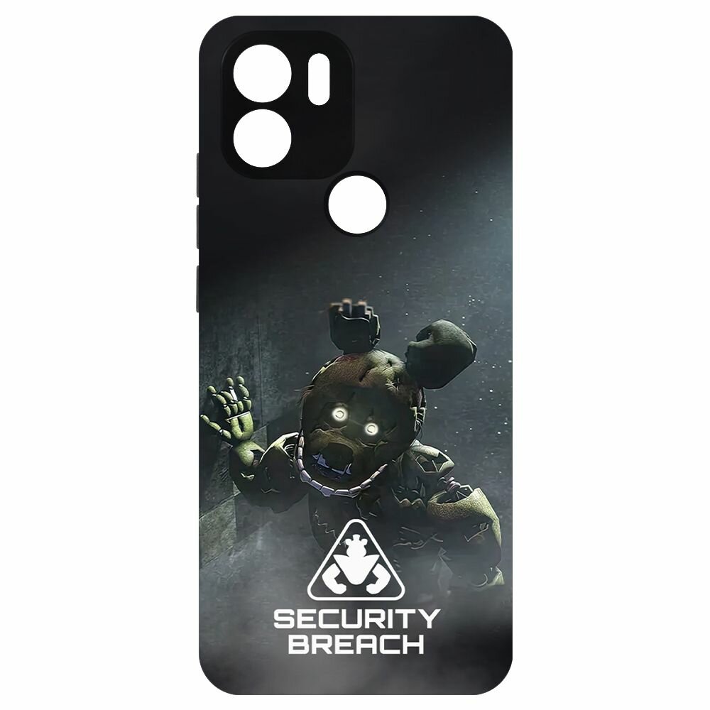 Чехол-накладка Krutoff Soft Case фнаф (FNAF) - Нарушение безопасности для Xiaomi Redmi A1+ черный