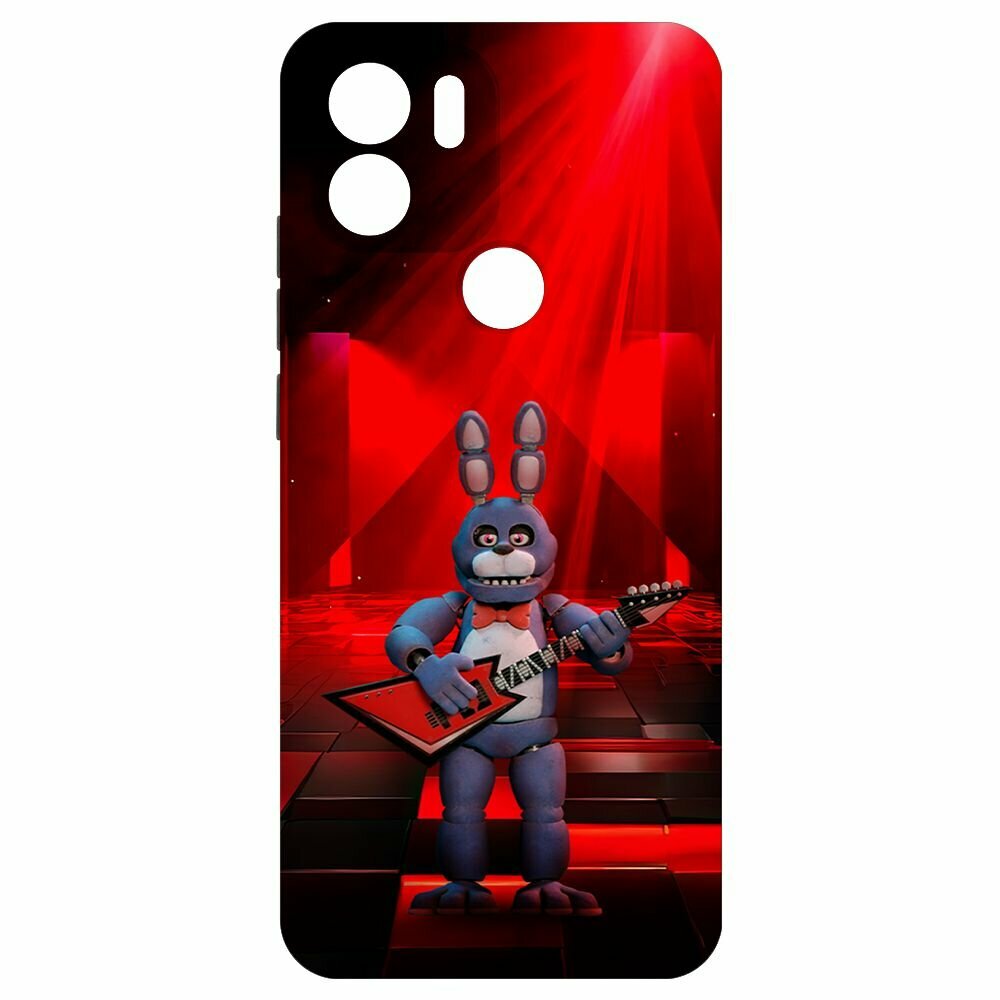 Чехол-накладка Krutoff Soft Case фнаф (FNAF) - Бонни с гитарой для Xiaomi Redmi A1+ черный