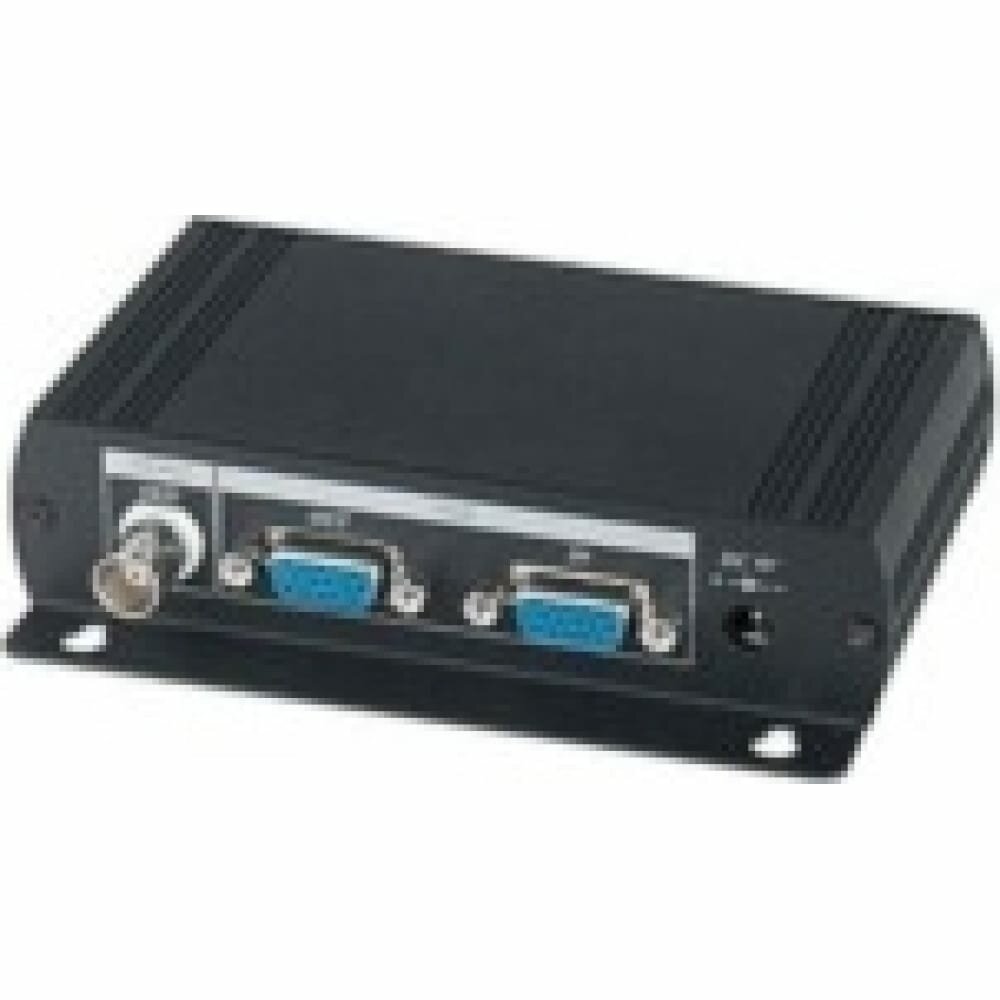 Преобразователь VGA-видеосигнала в композитный видеосигнал SC&T VC01 sct0344, черный корпус с световой индикацией