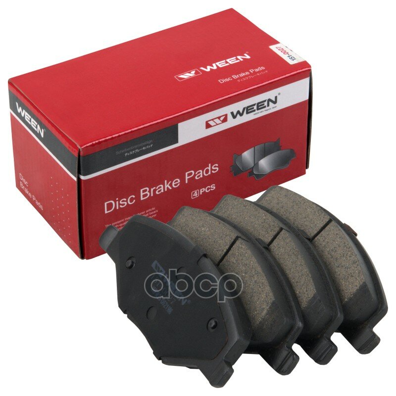 Колодки передние SKODA FABIA, VW POLO 1,2-1,6 10- (WEEN) 1510027 Ween арт. 1510027