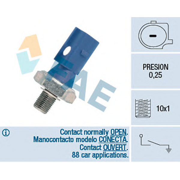 FAE 12870 (028919081E / 028919081G / 028919081J) датчик давления масла