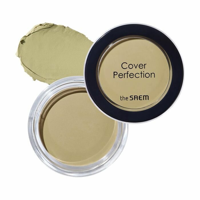The Saem Консилер-корректор цветной Cover Perfection Pot Concealer, оттенок Green Beige