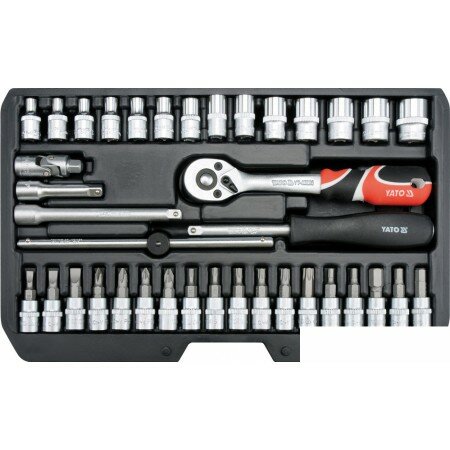 Набор торцевых головок и бит Yato YT-14471 38 предметов