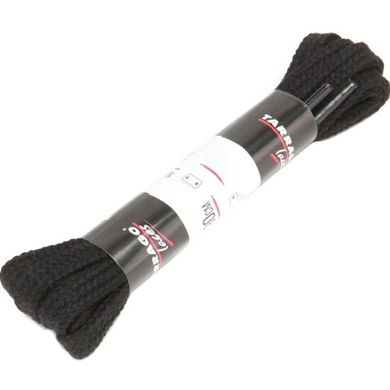 Шнурки Tarrago плоские Х/Б, цвет черный, 120см.