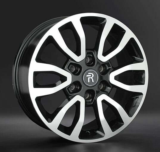 Колесный диск Replay MI180 18x7.5" PCD6x139,7 ET38 D67,1 черный глянцевый с полированными лучами