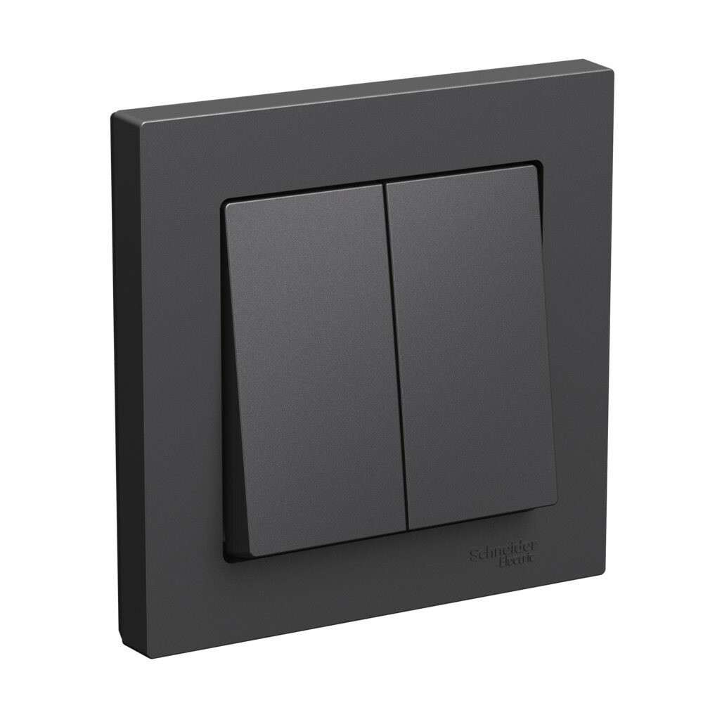 Выключатель 2 СП 10АХ сх.5 SE AtlasDesign базальт