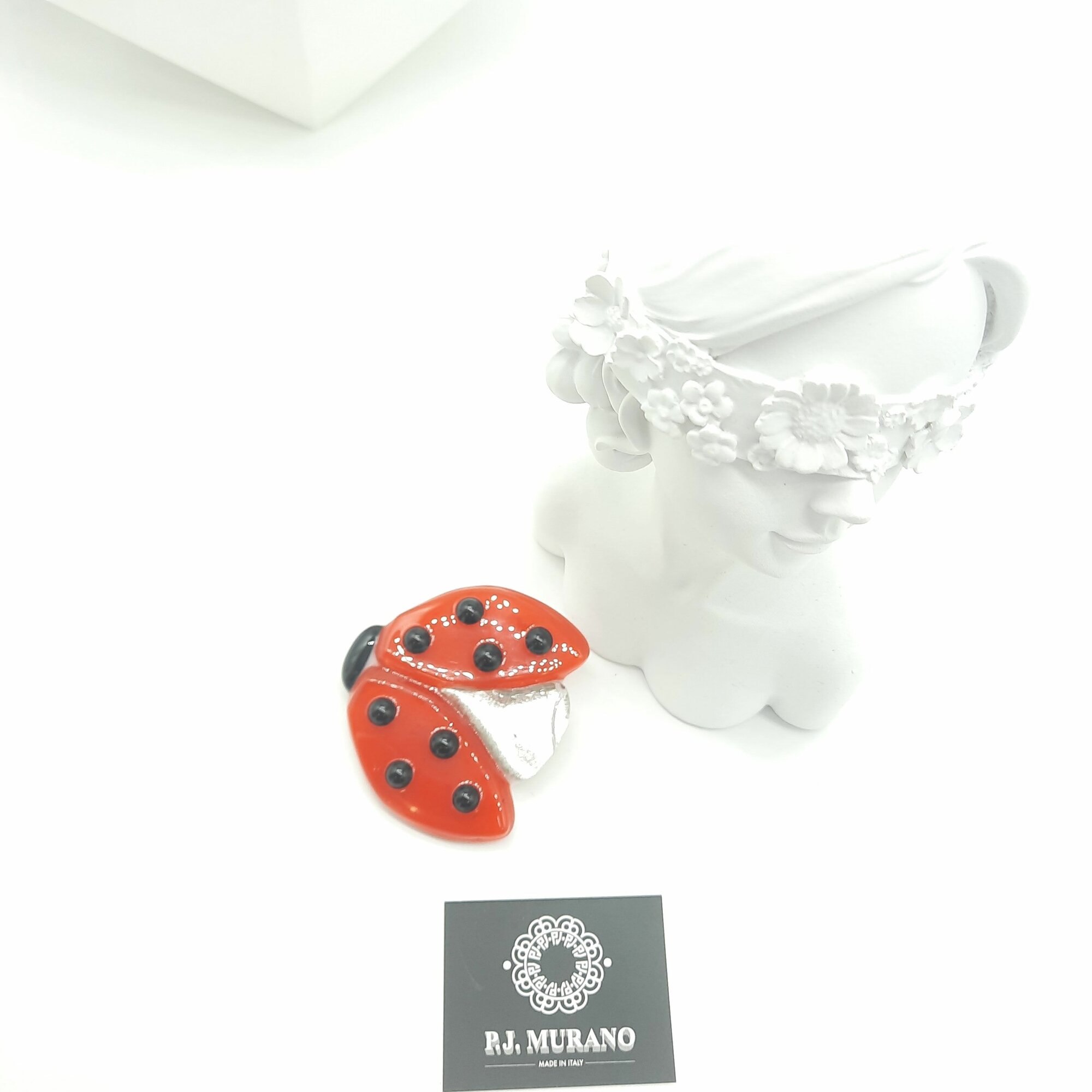 Брошь, стекло, муранское стекло