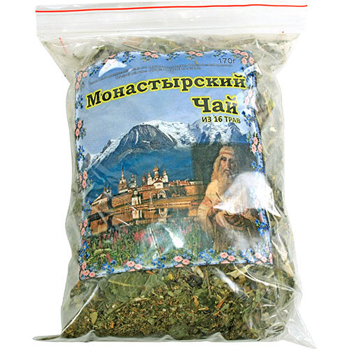 Травяной чай Данила Травник "Монастырский", 170 г, включает 16 трав