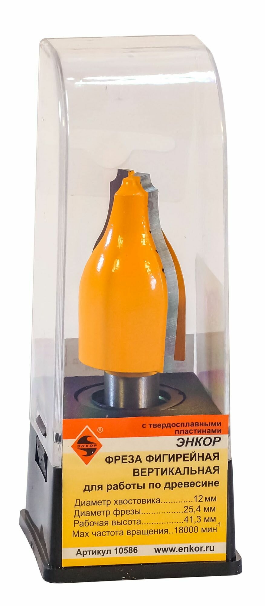 Фреза для филенки фигирейная вертикальная энкор ф25,4х41,3мм хв 12мм Арт.10586