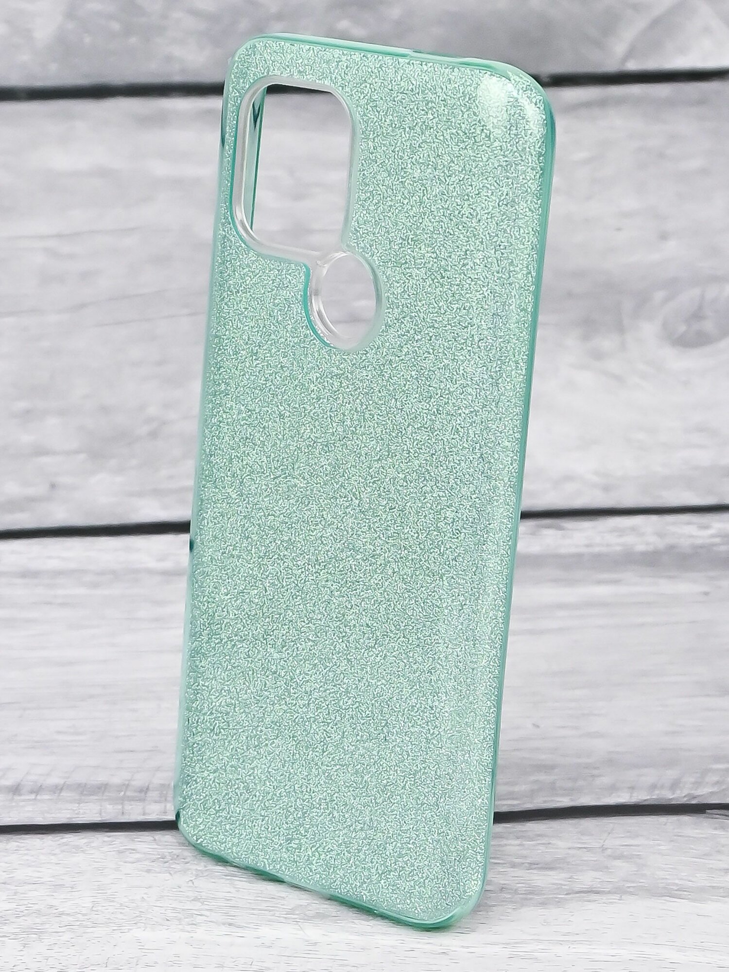 Силиконовый чехол бампер на смартфон Xiaomi Redmi A1+ переливающийся с блестками, защитная блестящая накладка для телефона Ксаоми редми А1 плюс