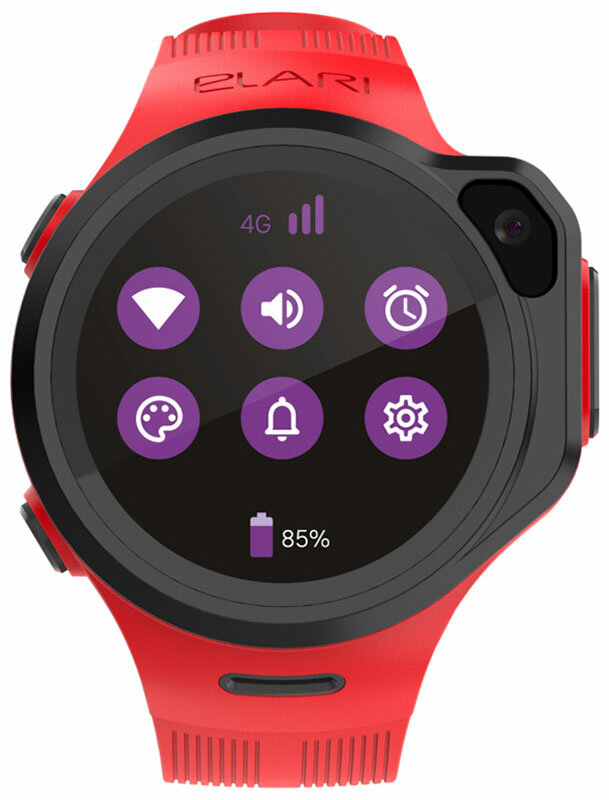 Детские часы-телефон Elari 4GR M, красные (KP-4GR-M-RED)