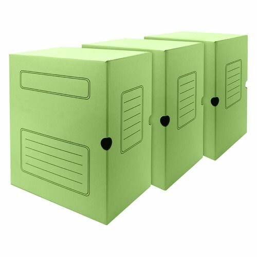 Короб архивный Silwerhof микрогофрокартон, 150мм, зеленый