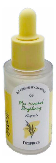 Осветляющая сыворотка с экстрактом риса Deoproce Rice Enriched Brightening Ampoule (30 мл)