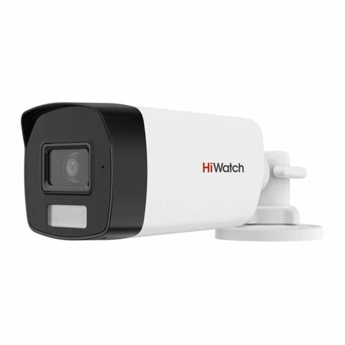 Камера видеонаблюдения аналоговая HIWATCH DS-T220A (2.8mm), 1080p, 2.8 мм, белый