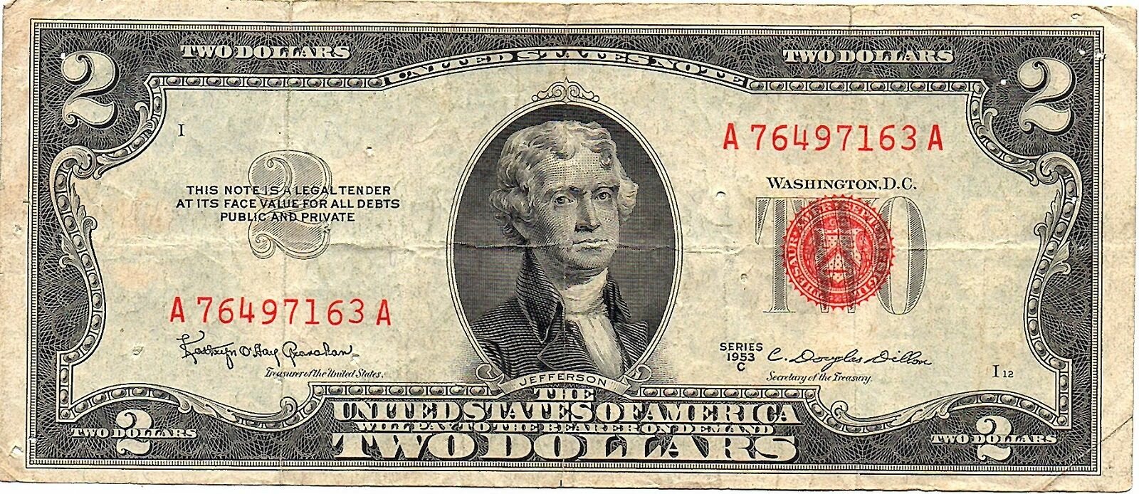 2 доллара 1953 год США 76497163