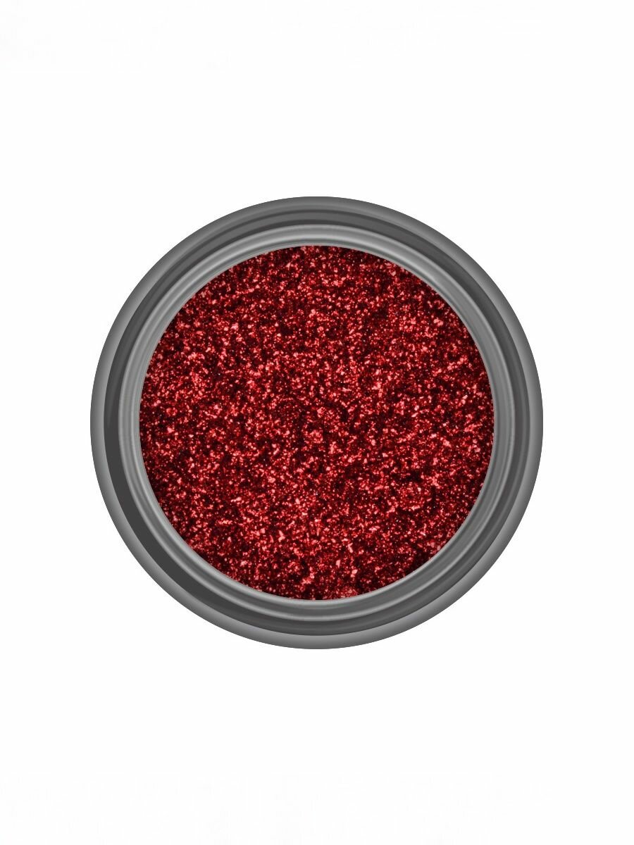 Пигмент для дизайна ногтей зеркальный хром PLATINUM, 07 Ruby