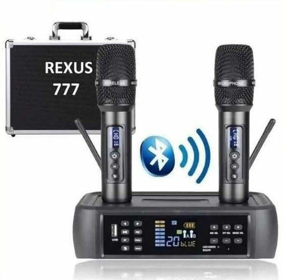 Вокальная радиосистема для живого вокала REXUS-77, светло-серый, темно-серый