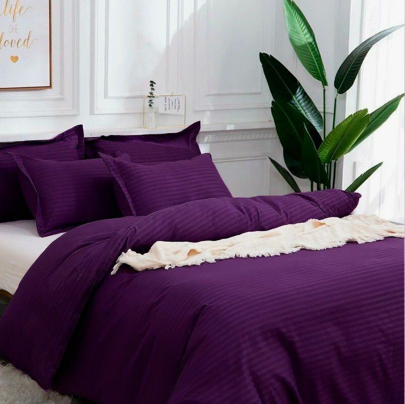 Постельное бельё LaBrea "Страйп" 2-х спальное, сиреневое