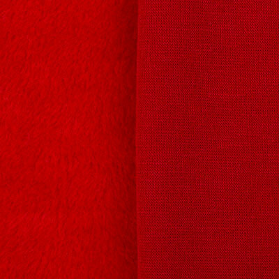 "Gamma" Плюш трикотажный PLF фасовка 50 x 50 см 390 г/кв. м ± 10 50% хлопок, 50% полиэстер 19-1664 красный
