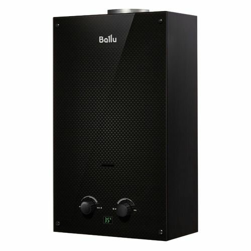Водонагреватель проточный Ballu Fiery Glass Carbon GWH 10, газовый [нс-1584731]