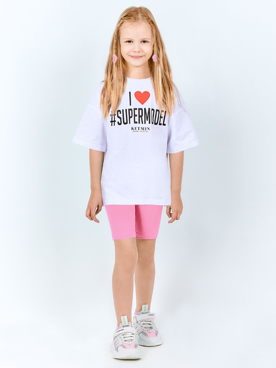 Велосипедки трикотажные FITNESS лапша в рубчик