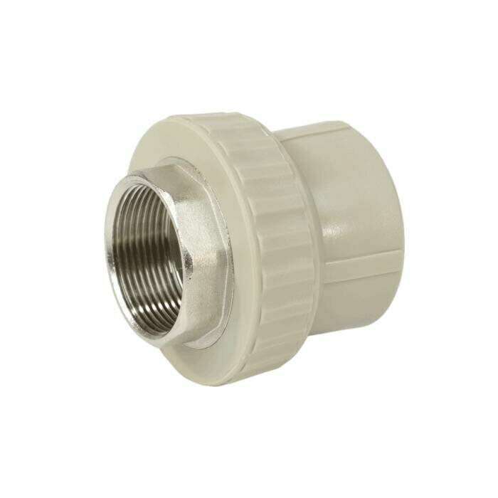 Муфта PP-R комбинированная под ключ серая Дн 63х2" ВР VALFEX 10134063Г