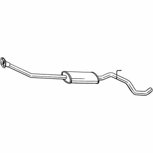 Средний глушитель выхлопных газов, BOSAL 286-277 (1 шт.)