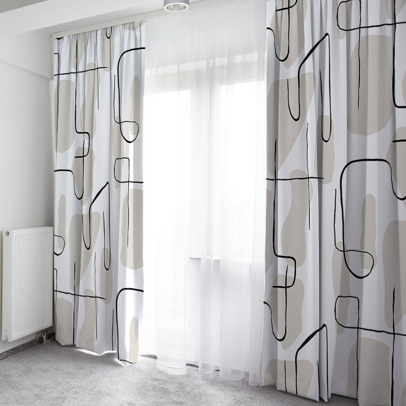 Шторы (фотошторы) из габардина, 290х250 см, Good Room