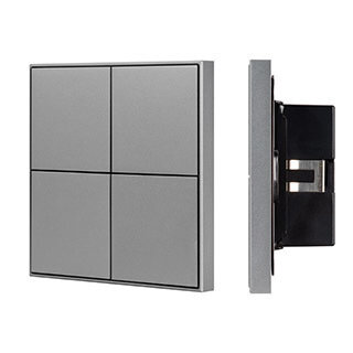 038402 ARLIGHT Кнопочная панель KNX-304-23-IN Grey (BUS, Frame) (IARL, IP20 Металл)