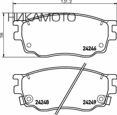 MINTEX MDB2690 Колодки тормозные дисковые передн. TERRACAN T9 TERRACAN Gel? ndewagen geschlossen TERRACAN Closed Off