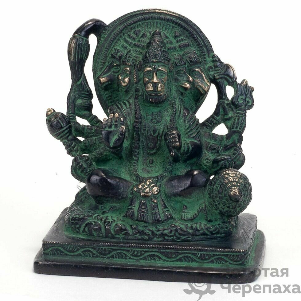 Статуэтка Хануман пятиликий, бронза, (Индия), 9/6/8,5 см,