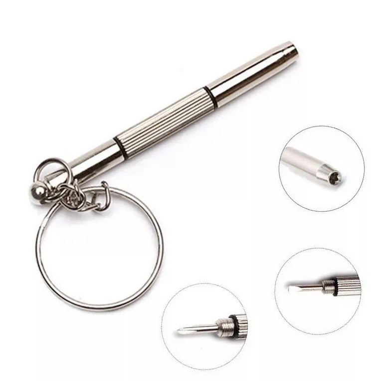 Брелок-отвертка для очков и электроники карманная мини-отвертка 3 в 1