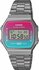 Наручные часы CASIO Vintage, серебряный, бирюзовый, красный