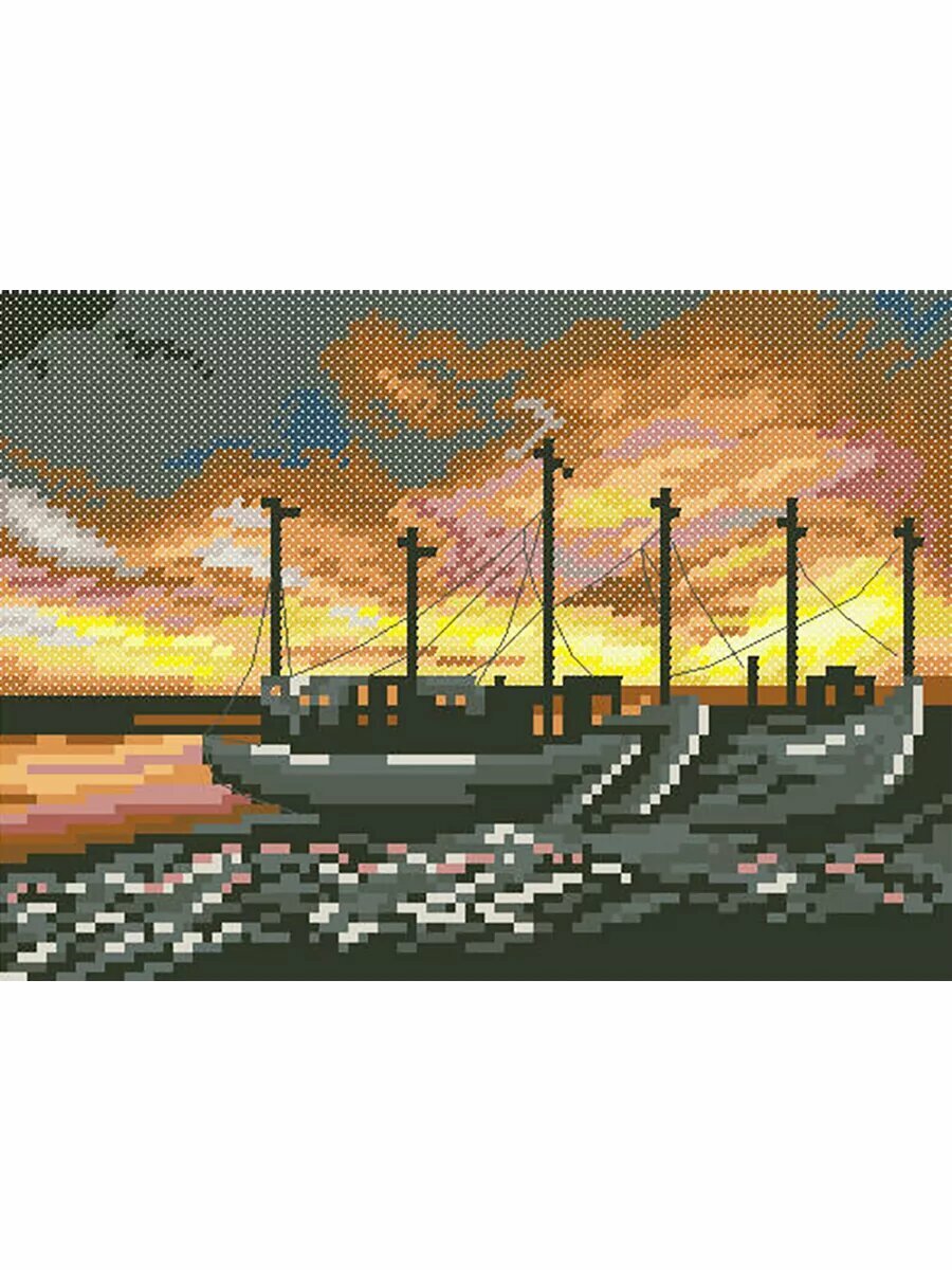 Набор для творчества, набор для вышивания крестиком (размер 30 см *20 см)