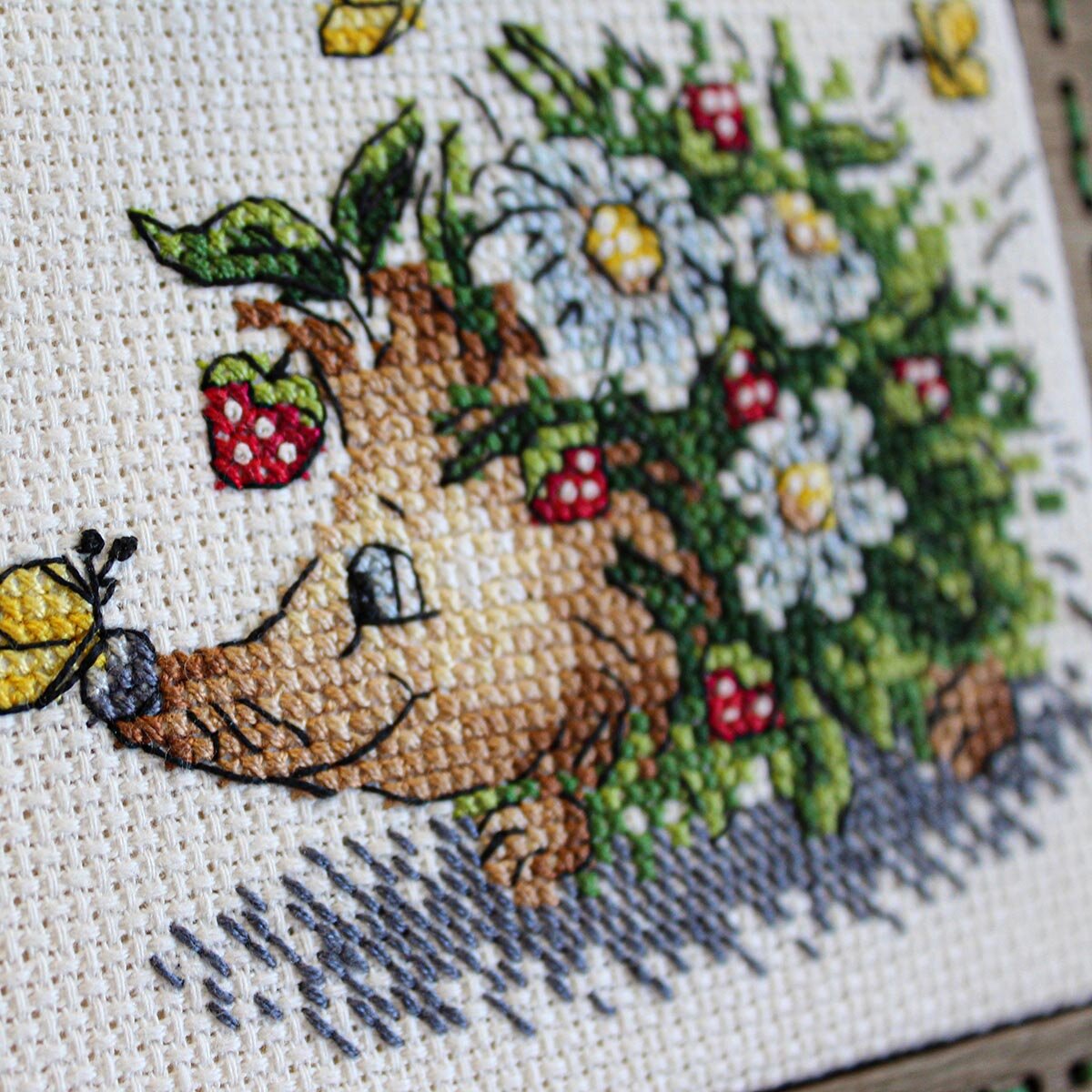 М-660 Набор для вышивания крестом МП Студия 'Весенний ёж' 9*11см