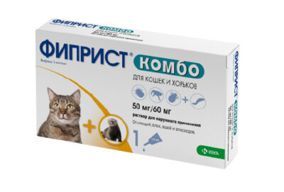 Фиприст Комбо для кошек и хорьков, 1 пипетка — фото 1