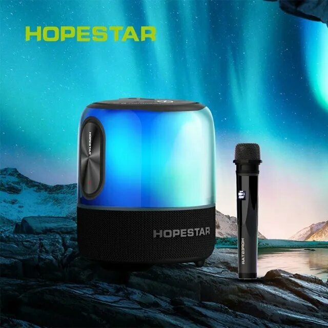 Колонка Hopestar SC-01, портативная колонка с функцией TWS и RGB подсветкой, беспроводной динамик мощностью 60 Вт