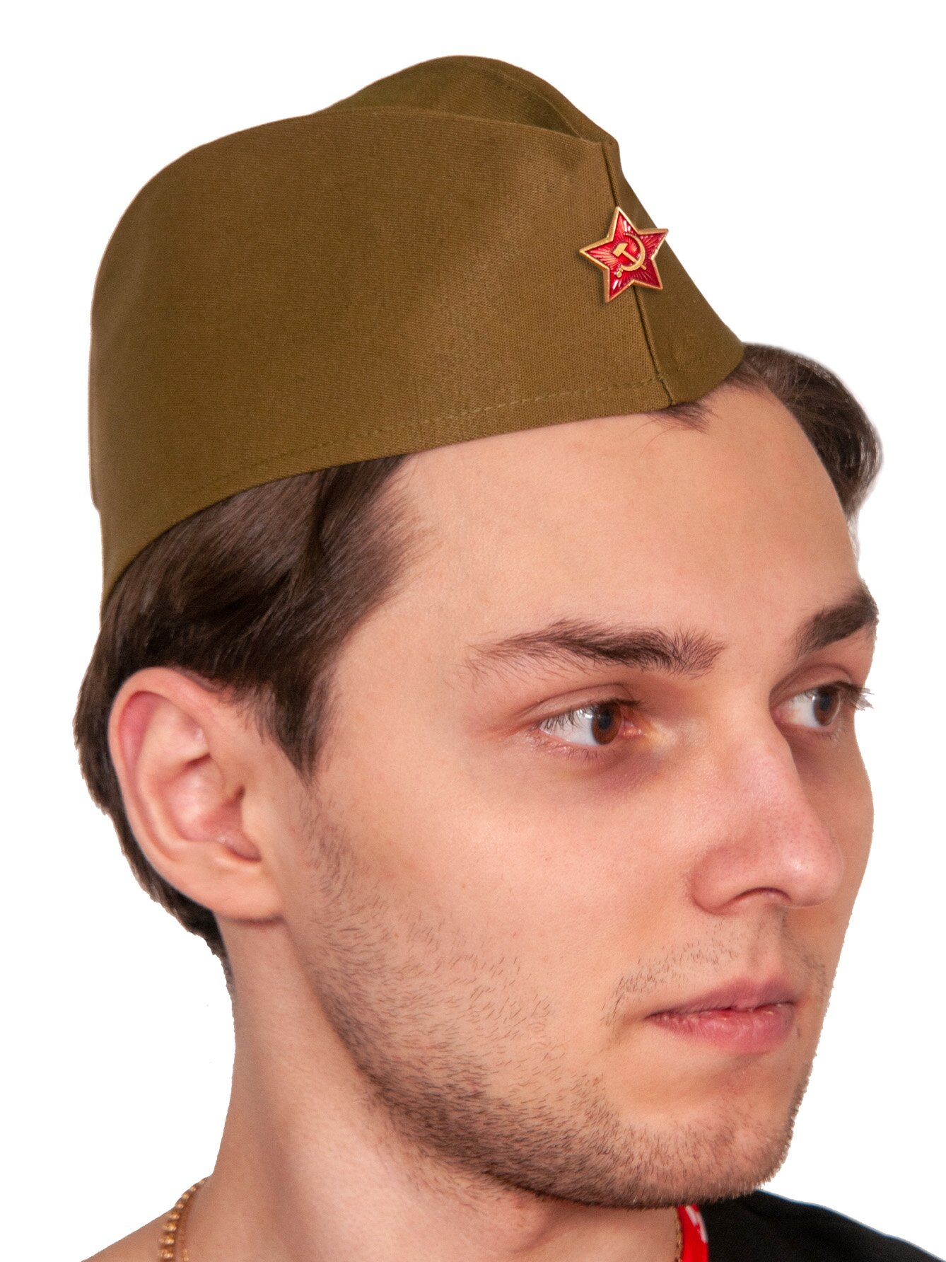 Пилотка взрослая (хаки)