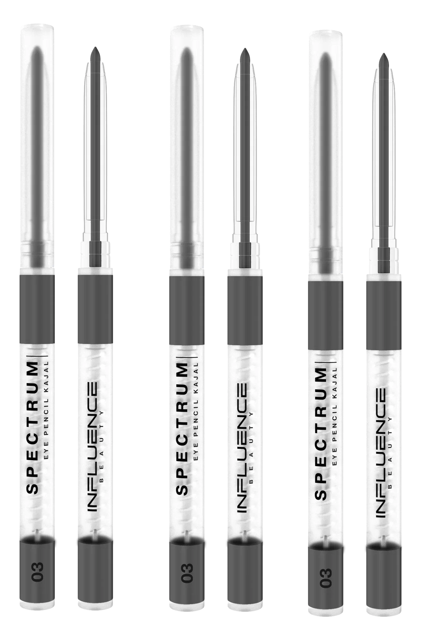 Карандаш для глаз автоматический Influence Beauty Spectrum/Automatic eyepencil тон/shade 03 3 шт