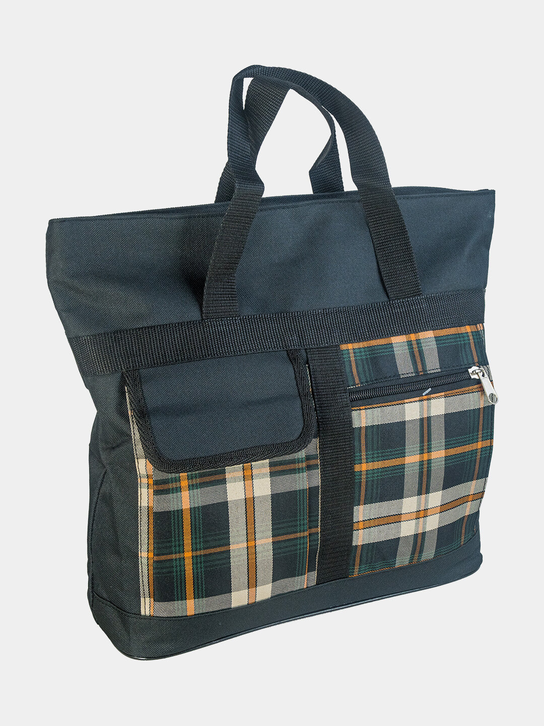 Сумка хозяйственная Арлион Россия №25 клетка оранж (уценка)