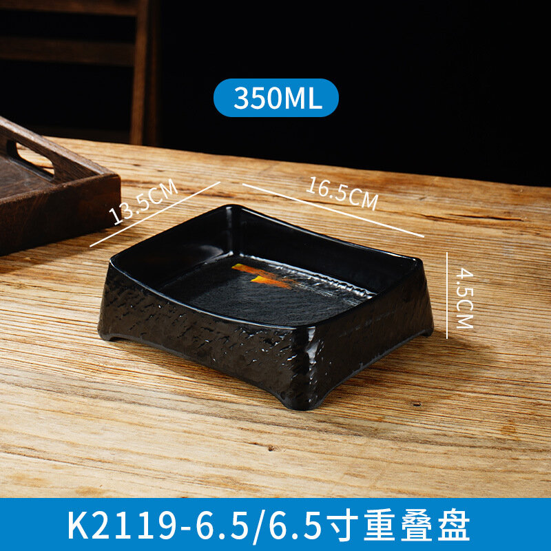 Меламин натирание блюдо в форме чаши Ретро натирания блюдо чаша Овощной скошенный блюдо бочонок китайская барная посуда