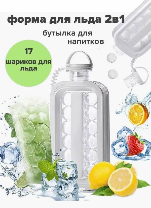 Контейнер для льда BOTTLE-2 IceCube 2в1 17 ячеек 500 мл