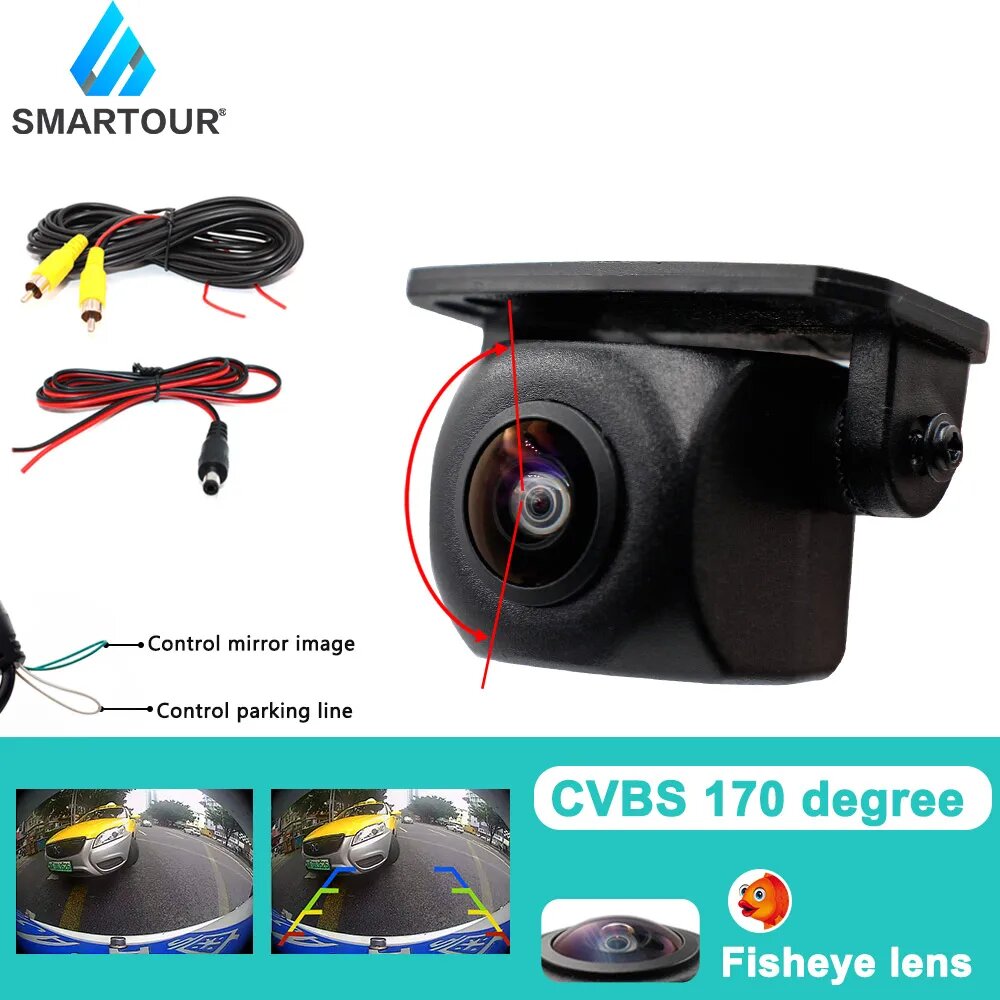 Smartour CCD Автомобильная камера заднего вида Автомобильная задняя камера с черным CCD 720P