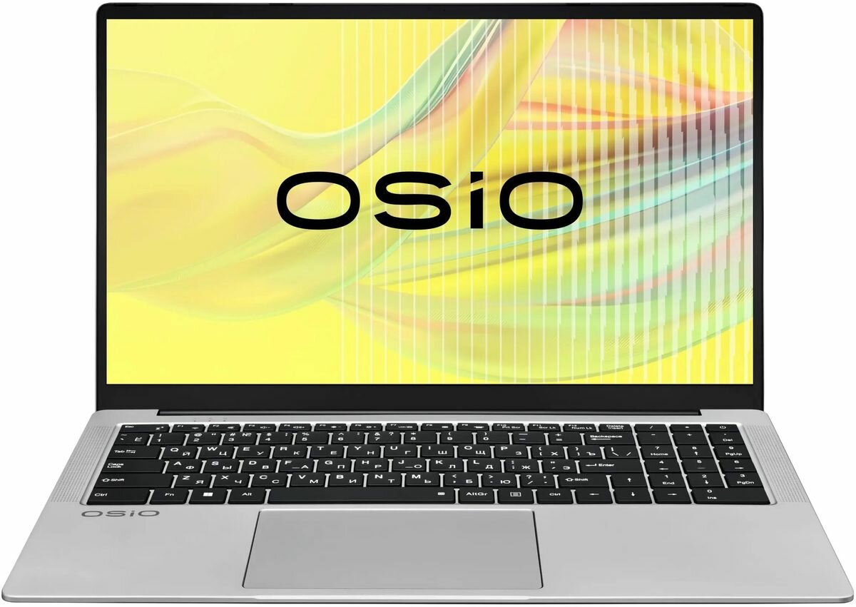 Ноутбук OSIO FocusLine F160a-010, 16.1", Ryzen 7 5700U, 16ГБ, 1ТБ SSD, NoOs, серый F160A-010