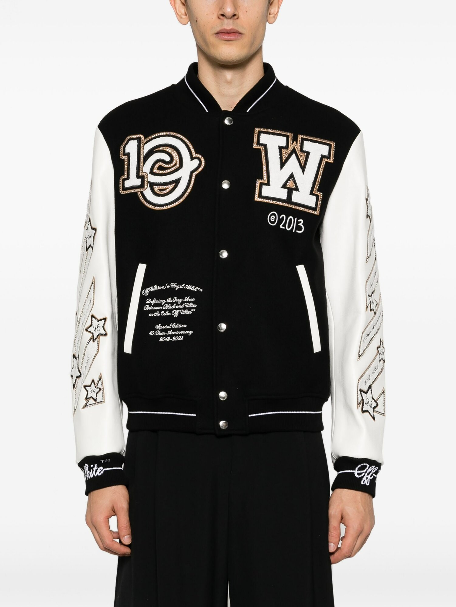 Куртка Off-White Logic, размер 52, black/black — фото 1