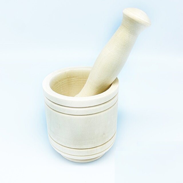 Ступка с пестиком деревянная для специй