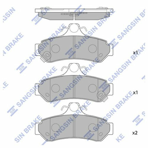 Колодки тормозные TOYOTA CAMRY 06- задние SP1236 Hi-Q SP1236 для Toyota Aurion, Avalon, Camry
