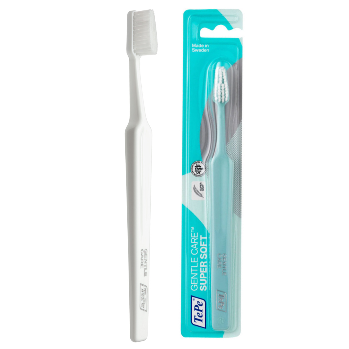 Зубная щетка TePe Gentle Care Сверхмягкая, белая
